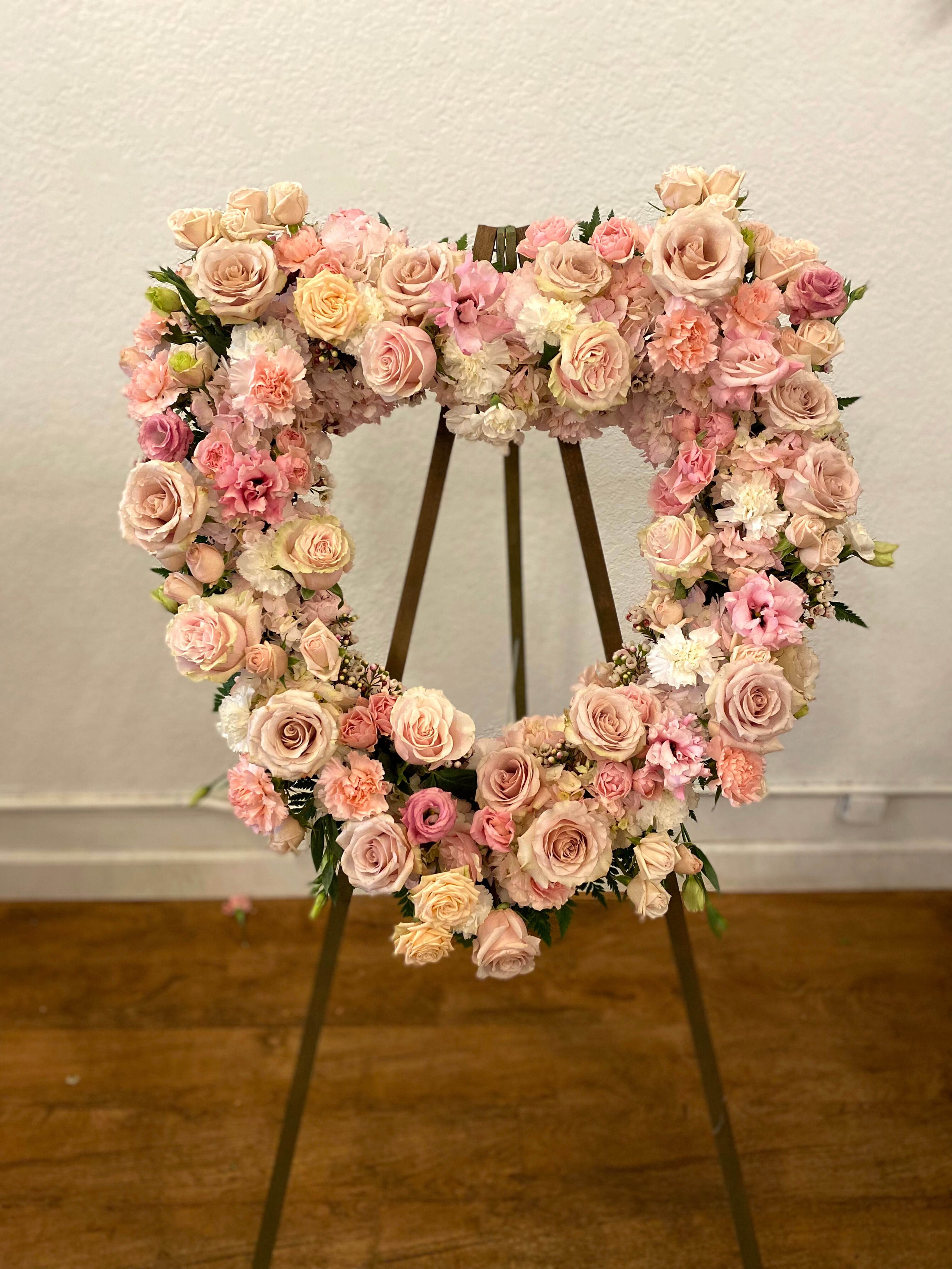 Sympathy - Heart Spray (Pink) | Daughter of Luna Floral Design LLC